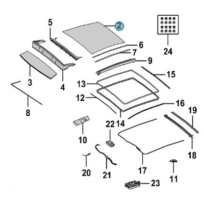 14-20 MERCEDES S-CLASS SEDAN PANORAMIC SLIDING SUNROOF (W / O MAGIC SKY ...