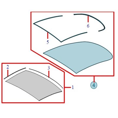 20-23 TESLA MODEL 3 (BACK GLASS)